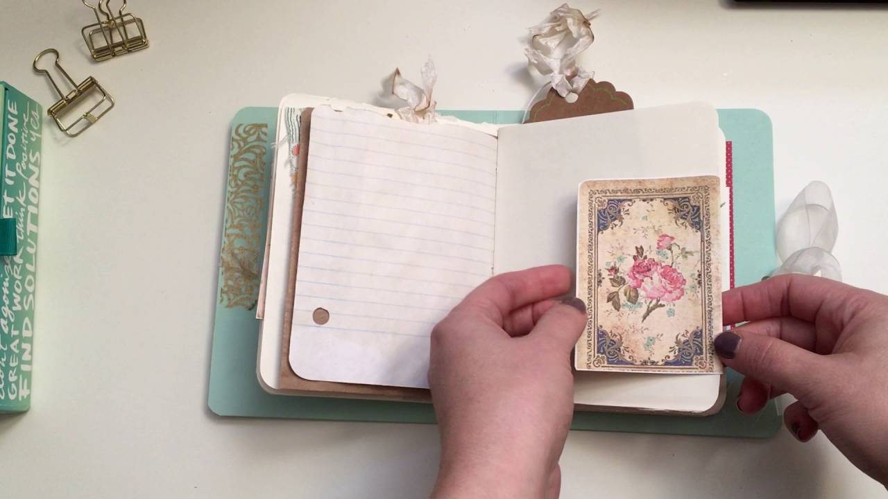 Small Junk Journal for a friend - YouTube