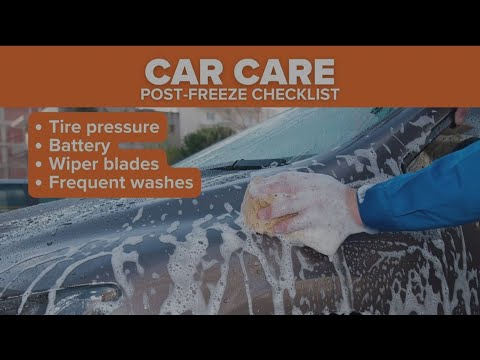 Tips on taking car of your car after cold, freezing temps - YouTube