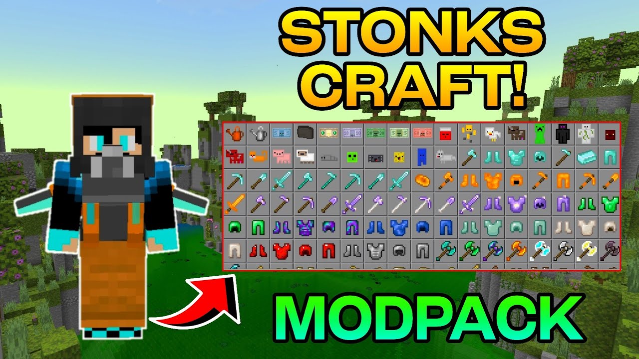 SAIU !! MODPACK DO STONKS CRAFT 2 PARA O MINECRAFT PE 1.19 ...