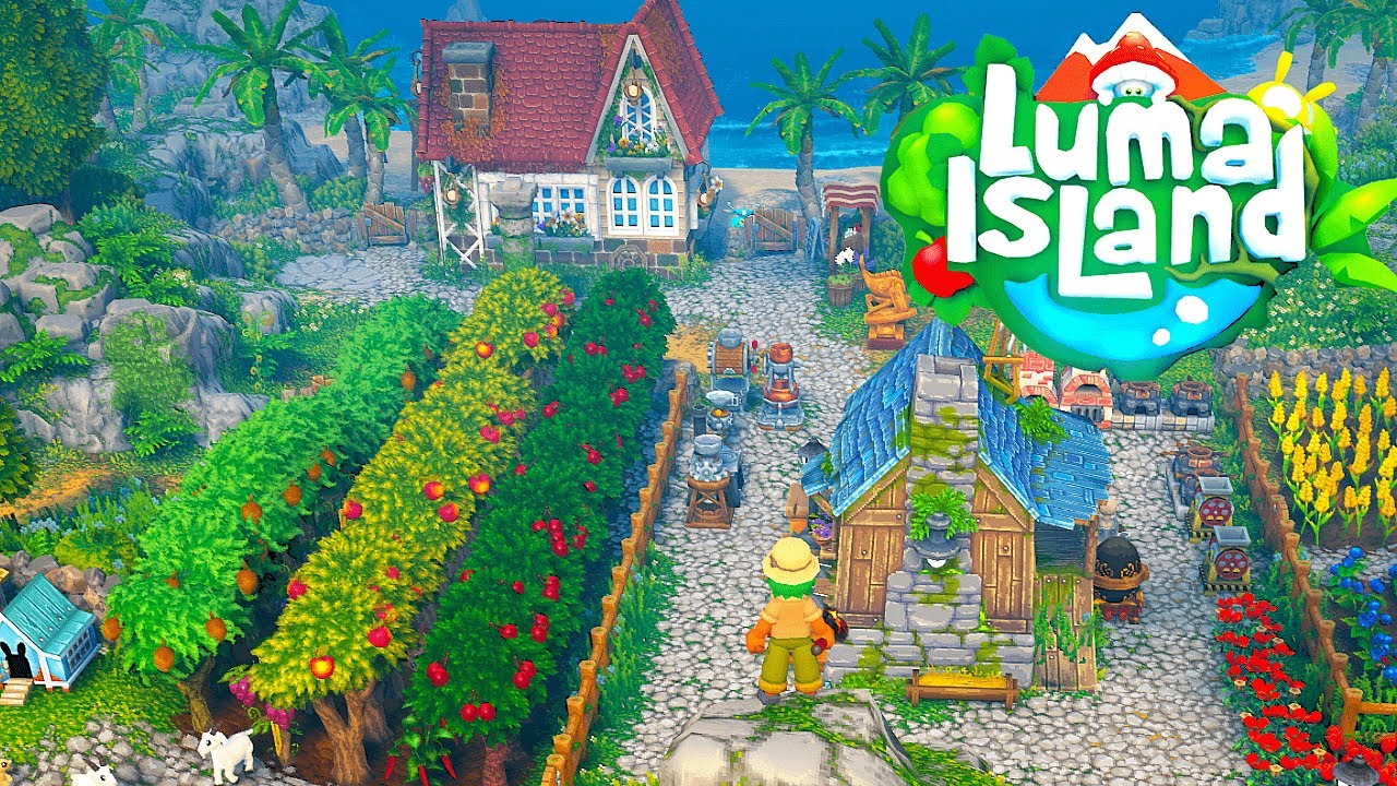 Luma Island Working on the Farm and Completing Professions - YouTube