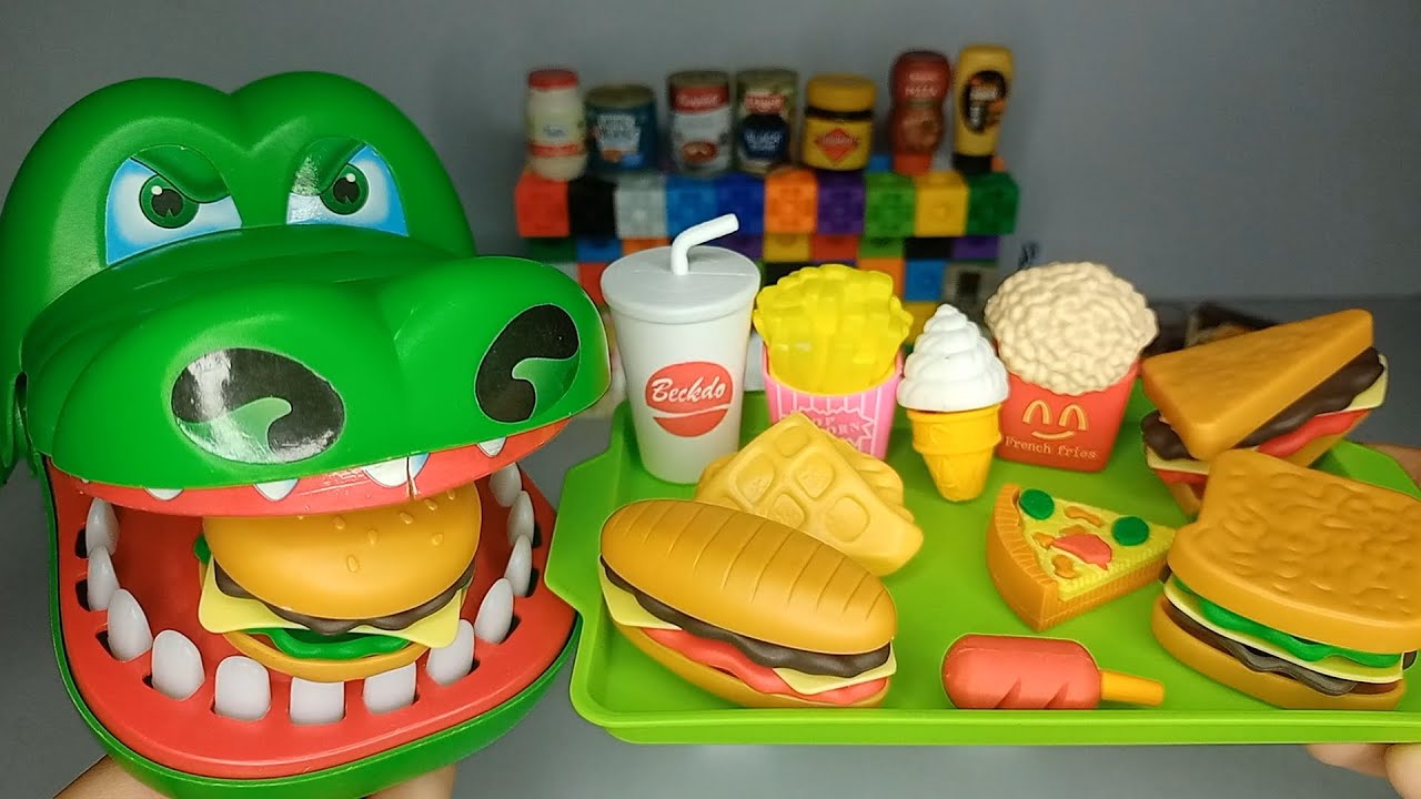 Food toys Play | Feeding Mr. Croco | Food pretend play | Video for kids ...