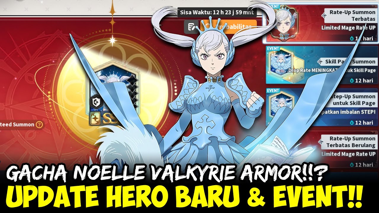 GACHA NEW HERO NOELLE VALKYRIE ARMOR ! | BLACK CLOVER MOBILE - YouTube