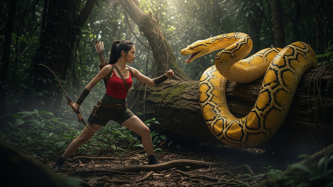 Survival In The Deep Forest - Big Python Attack and How to Deal With it | Ana Survival Skills ...