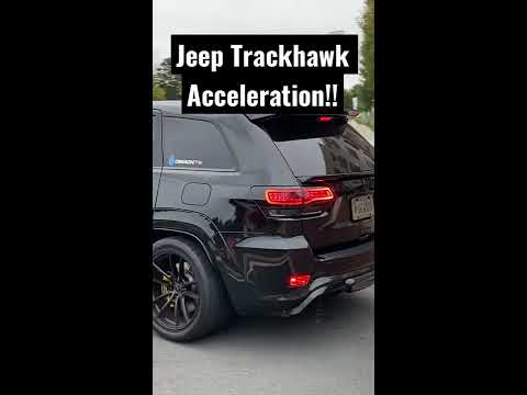 1000+HP TRACKHAWK ACCELERATION!! FAST AND LOUD CAMMED JEEP! - YouTube