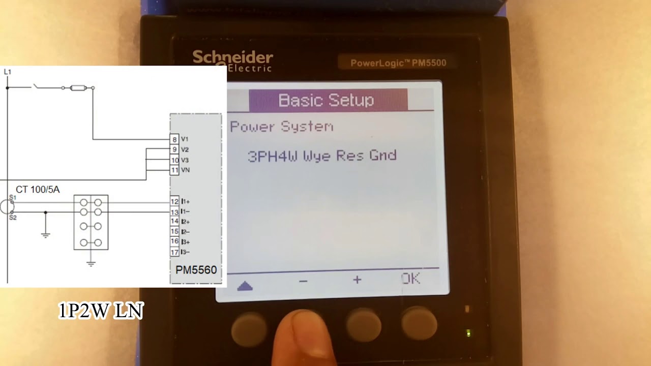 Basic Setting PM5560 Schneider - YouTube