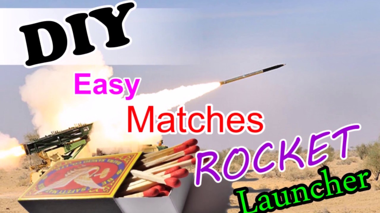 DIY easy matchbox rocket launcher - YouTube