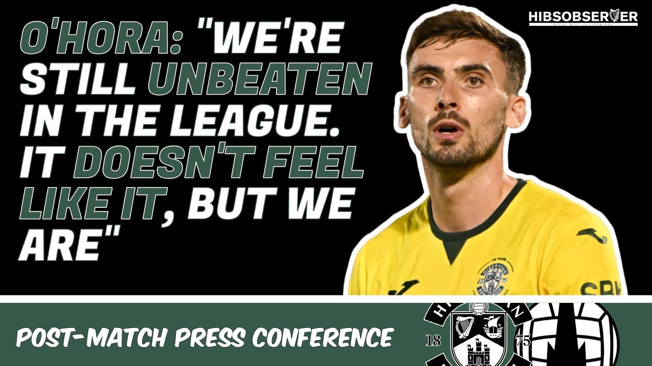 Warren O'Hora | 'We're unbeaten in the league, but it doesn't feel like ...