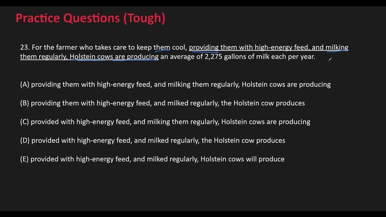 GMAT SC 700 level Question (Parallelism) - YouTube