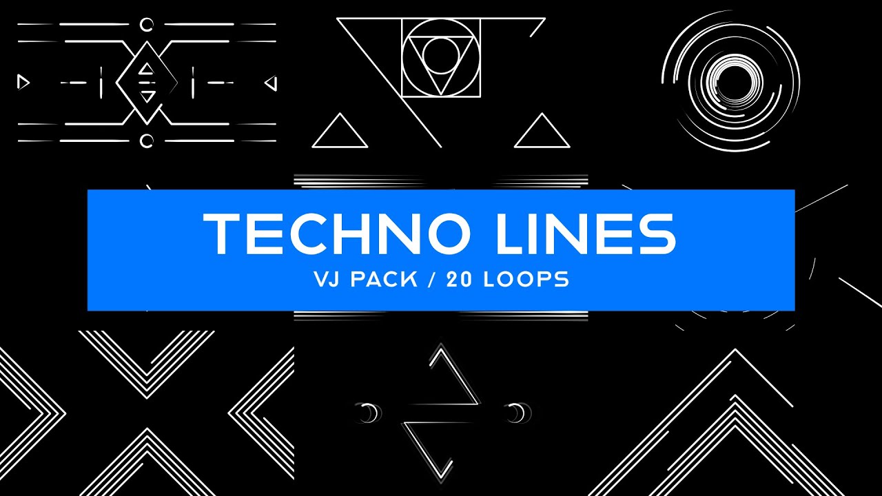 Techno Lines VJ Pack - YouTube