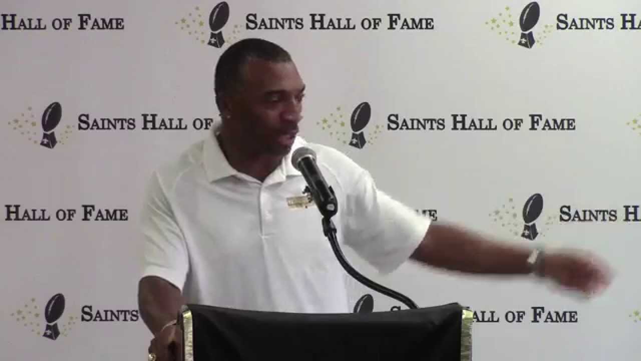 Michael Lewis at Saints Hall of Fame News Conference - May 19, 2015 ...