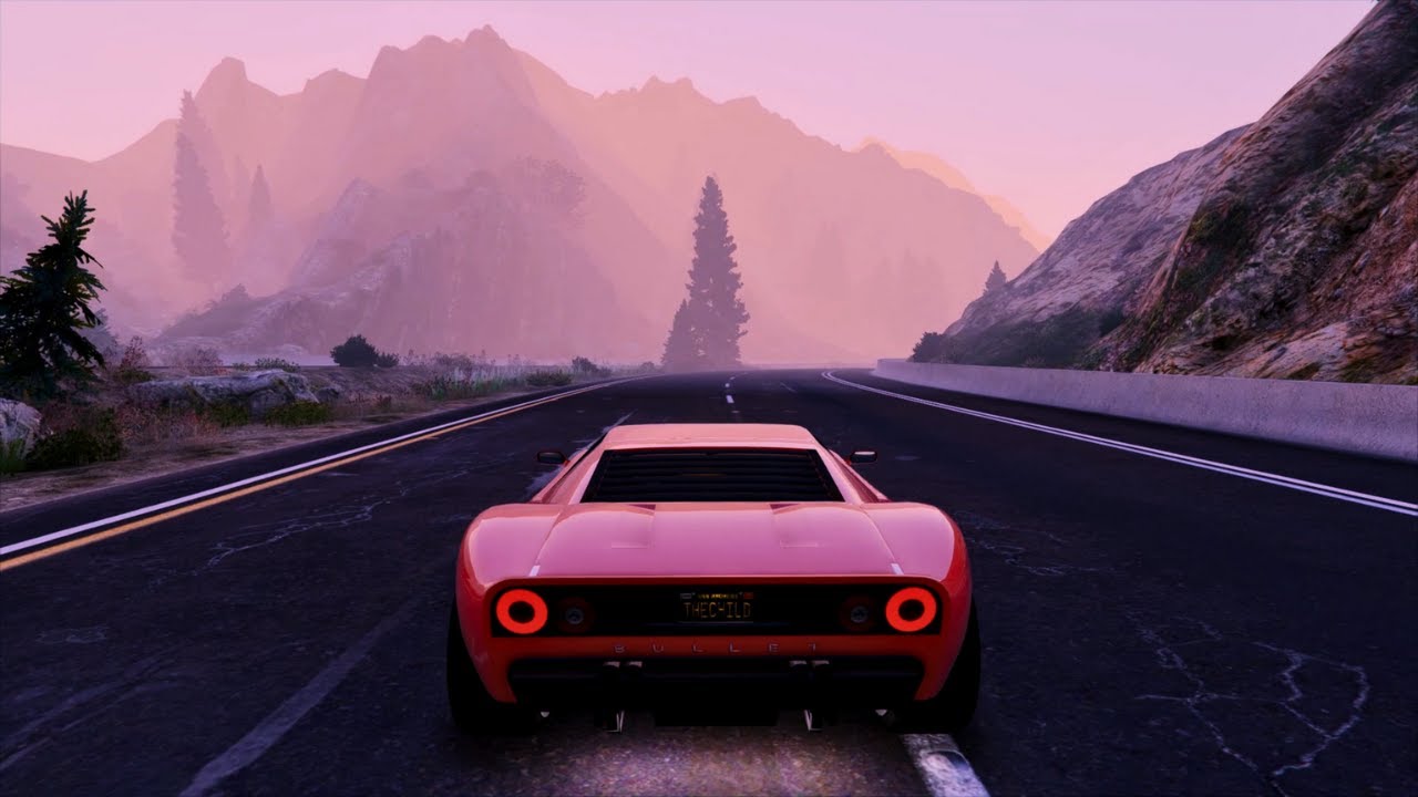 Lost in Sunset's Embrace: A Lonely Road Drive in Sad Hours - YouTube