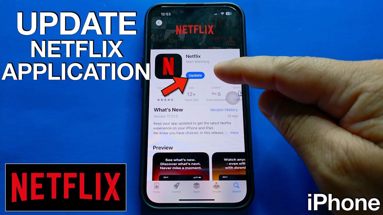 How to Update Netflix Application on iPhone - YouTube