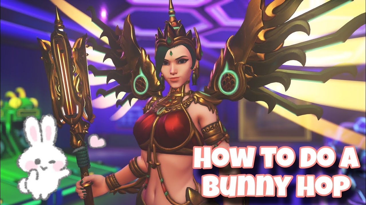 How to B-hop 🐰 on mercy - (simple tutorial) mercy overwatch2 tech - YouTube