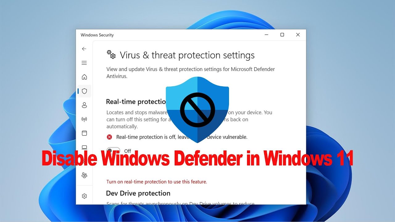 How to Turn Off or Disable Windows Defender in Windows 11/10 #pctips# ...