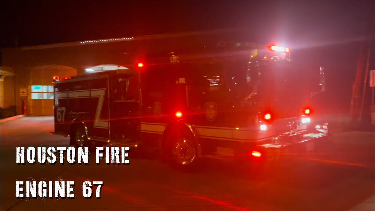 Engine 67 Responding (Houston Fire Department) - YouTube