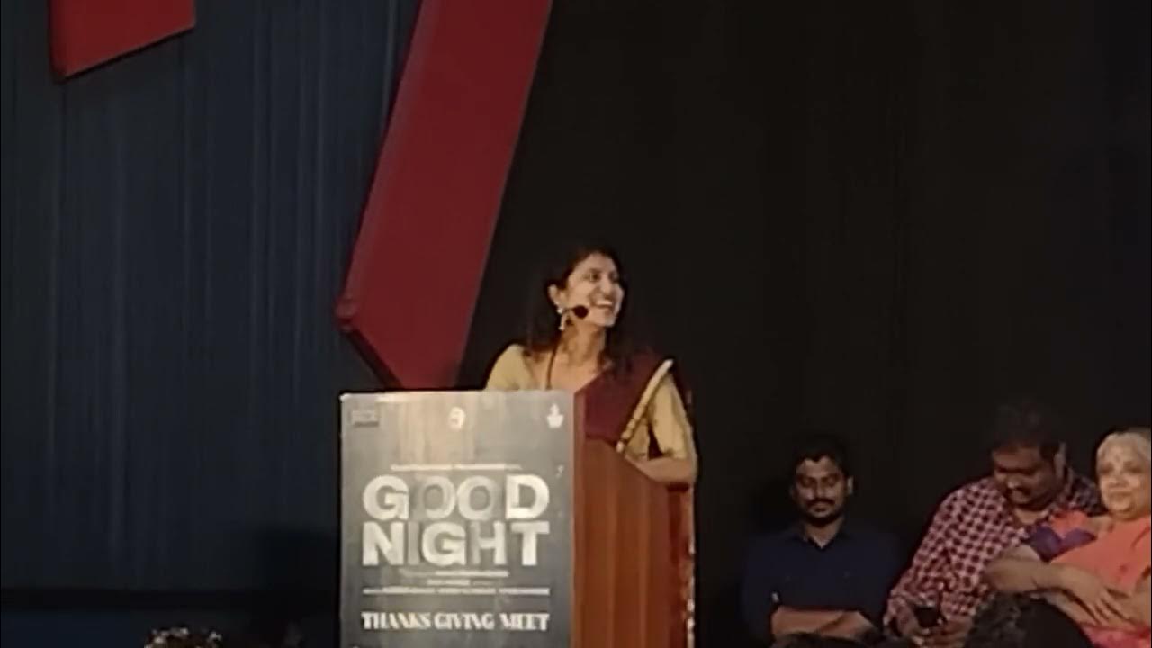 good night movie thanksgiving Meet Meetha Raghunath Speech - YouTube