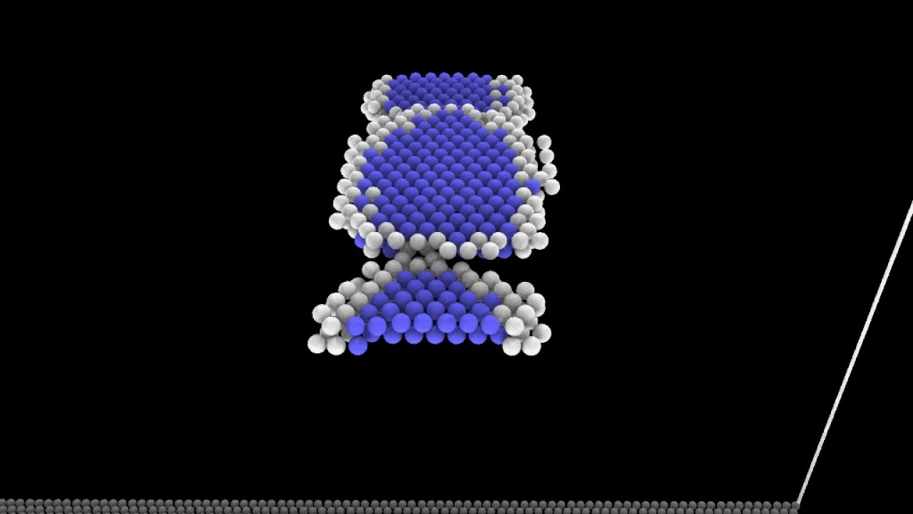 Jogged dissociated fcc dislocation glide under shear - YouTube