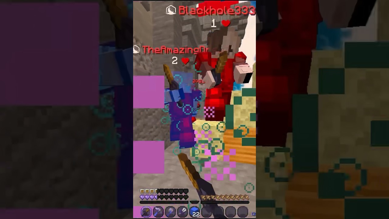 Bed Fight 2v3 #bedwars #minemen #hypixel #minecraft #shorts - YouTube