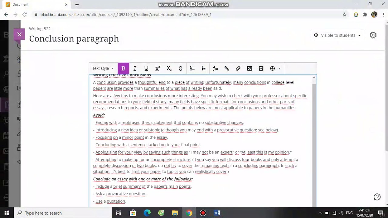How to use Blackboard CourseSites software - YouTube