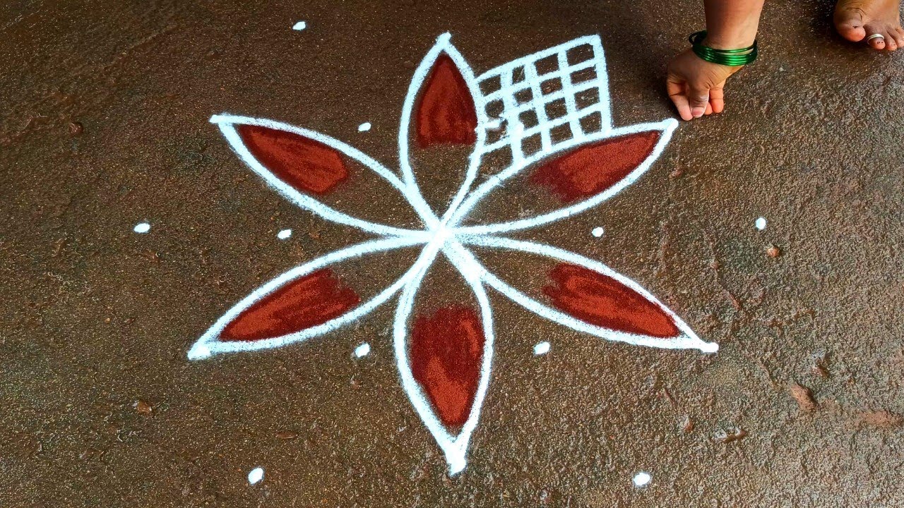 Chithirai 1special flowers padi kolam|5*3 tamilputhandu kolam ...