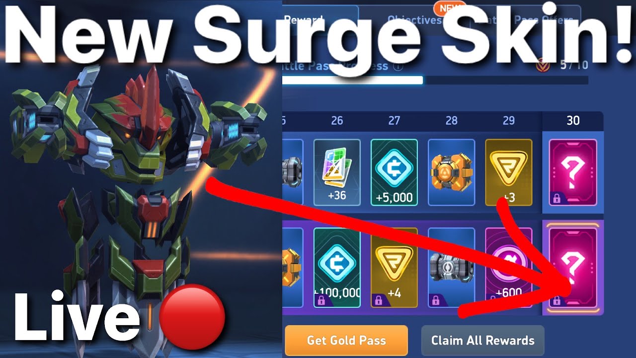 Getting new Surge skin live - YouTube