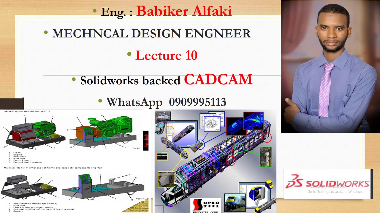 Solidworks surface lec 10 Paked CADCAMCAE CIM CNC BY :BABIKER ALFAKI AHMED - YouTube