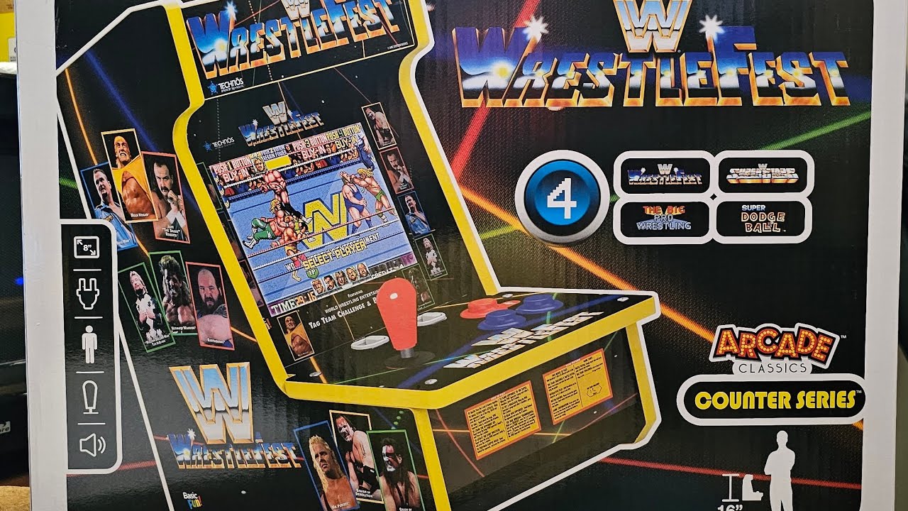 Basic Fun Wrestlefest countertop series assembly, quick gameplay, and ...
