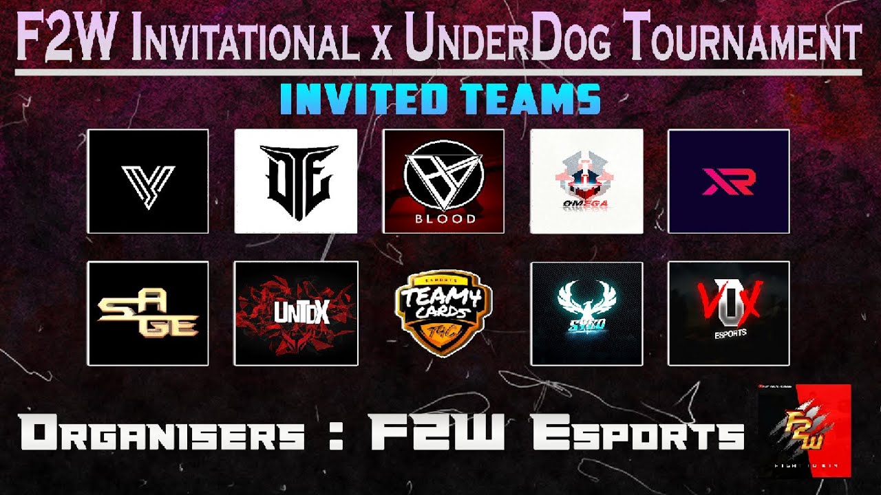 F2W Esports Invitational vs Underdog Tourney! ft. SAGE, vOx, Megatorm ...