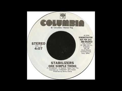 Stabilizers - One Simple Thing (single 45 edit) (1986) - YouTube