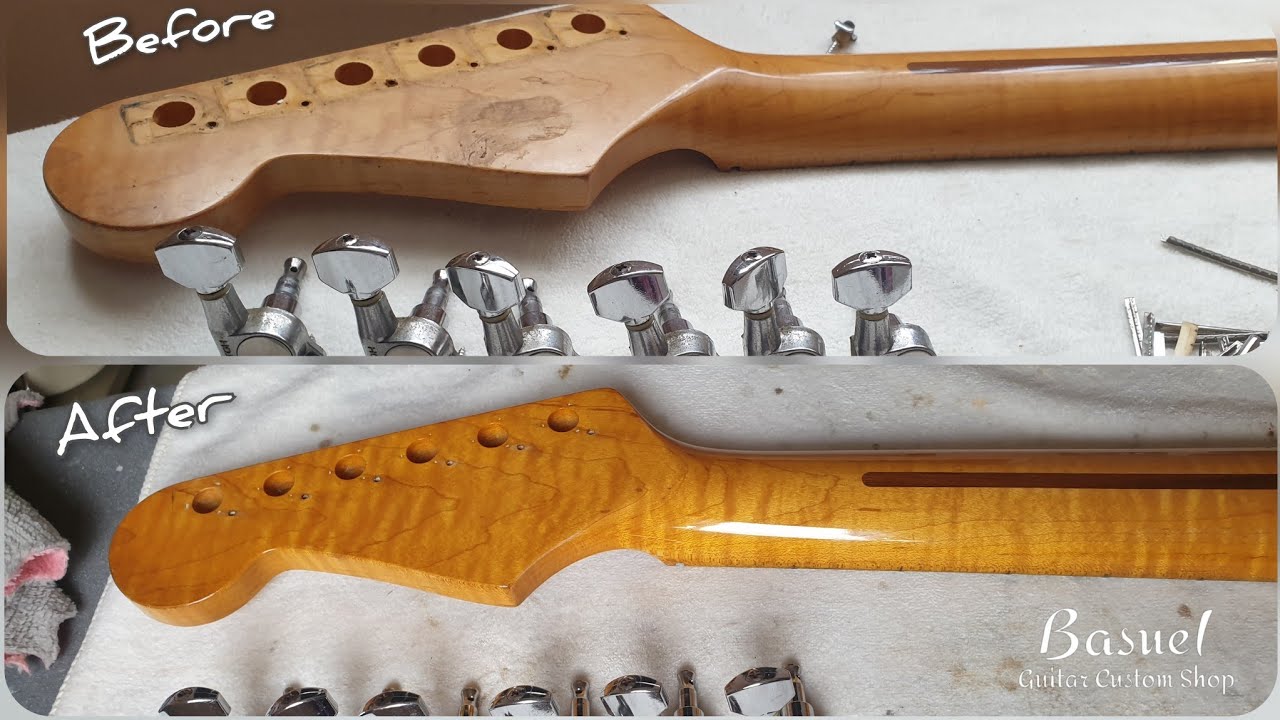 Fender Stratocaster MIJ | Neck Paint Restorations - YouTube