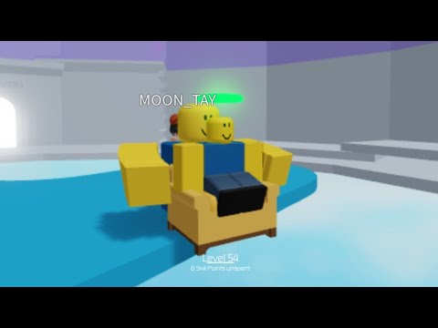 Playing as a noob sitting on a chair followed by a noob - YouTube