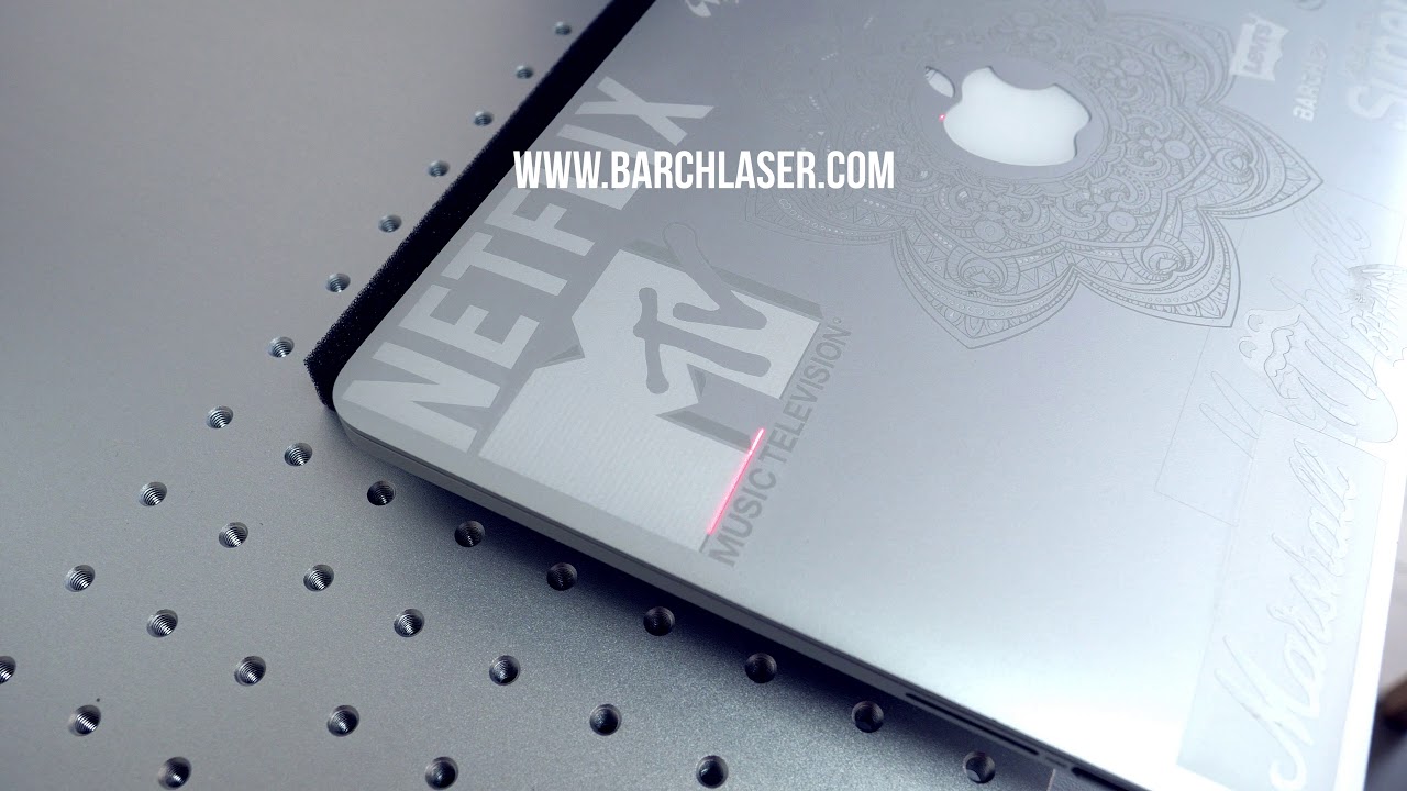 Amazing laser engraving on a mac, fiber laser optic for metal etching ...