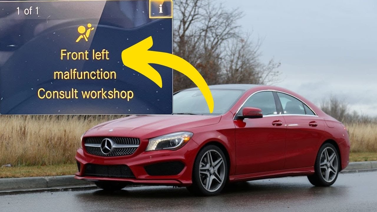 “Front Left Malfunction” warning in a Mercedes vehicle - YouTube