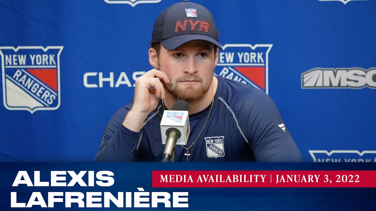 New York Rangers: Alexis Lafrenière Postgame Media Availability | Jan ...