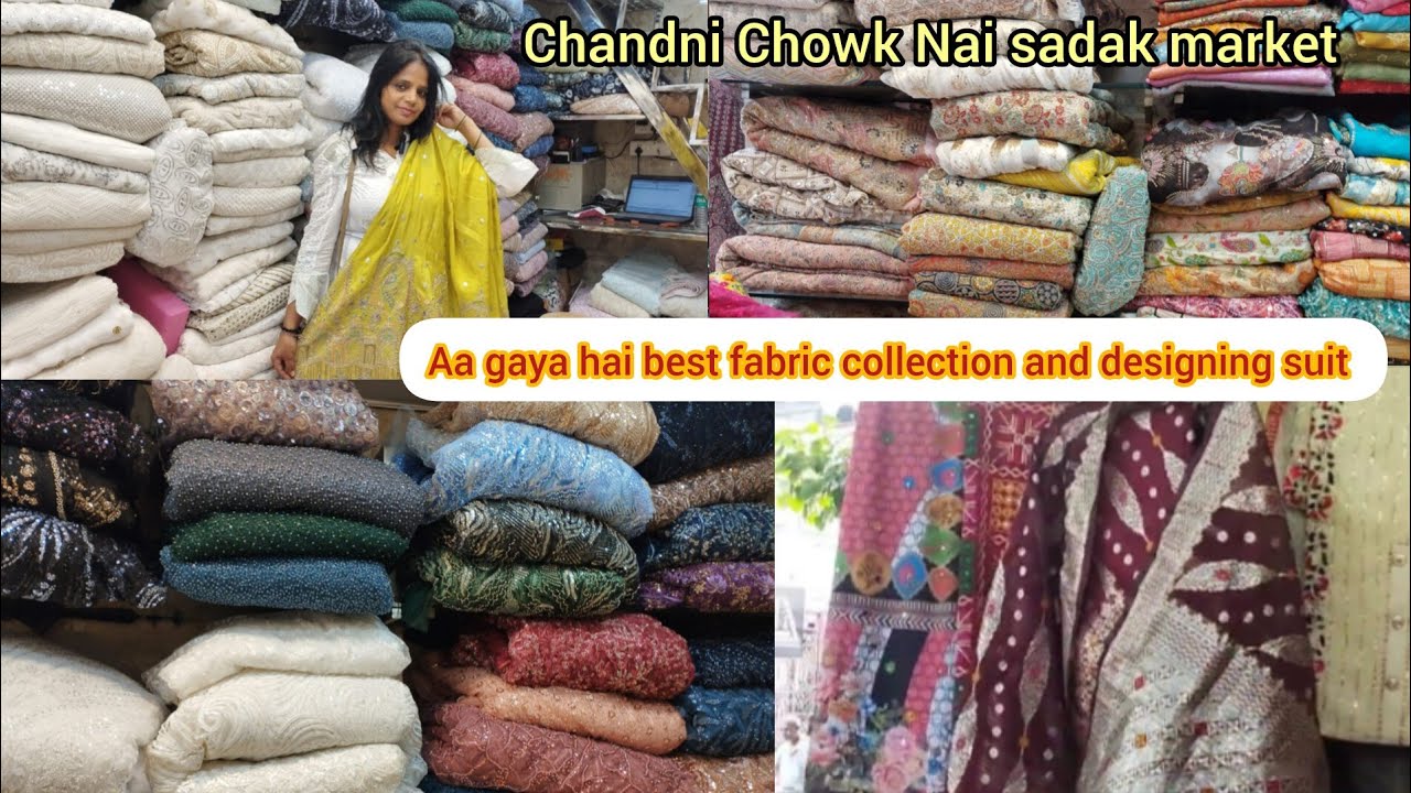 Chandni Chowk Nai sadak wholesale market, cheap fabric and suit ...