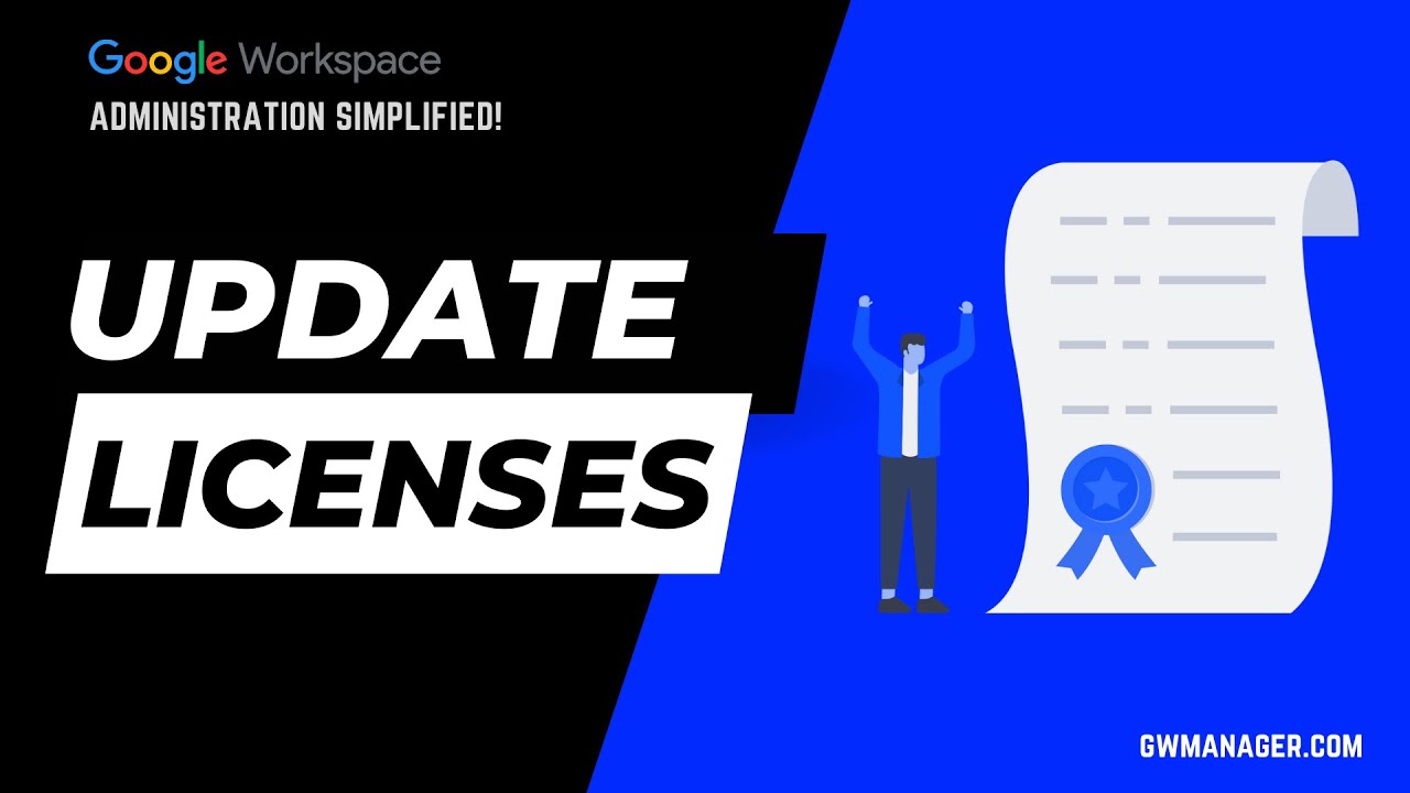 Bulk Update Google Workspace Licenses with GW Manager - YouTube