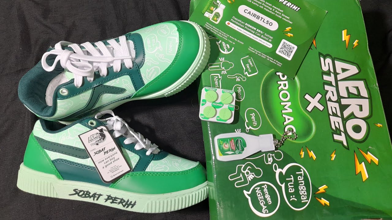 Unboxing Sepatu AEROSTREET X PROMAG | reaction job - YouTube