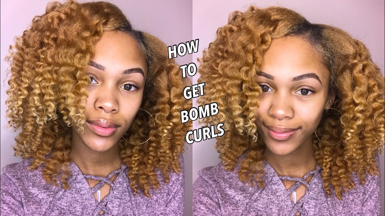 BOMB Elongated Curls w/ a Dry Twist Out | Creme of Nature - YouTube