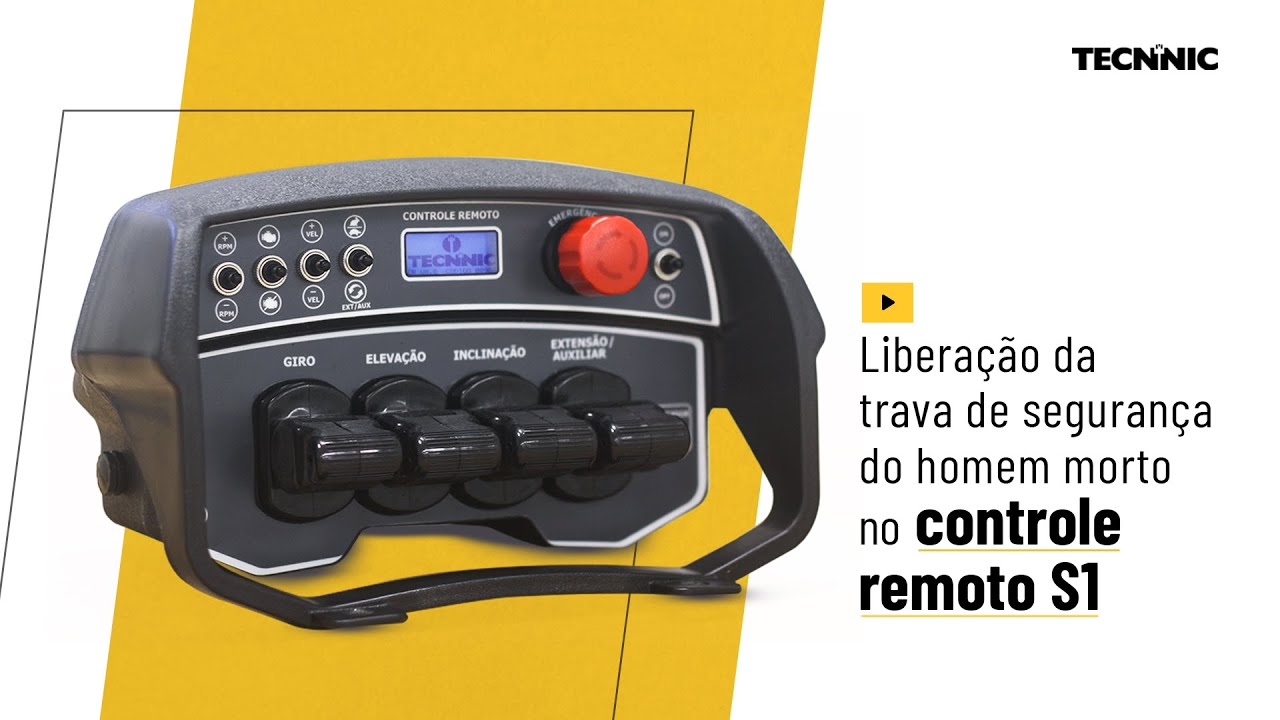 Liberação da trava de segurança homem morto (Controle Remoto S1) - YouTube