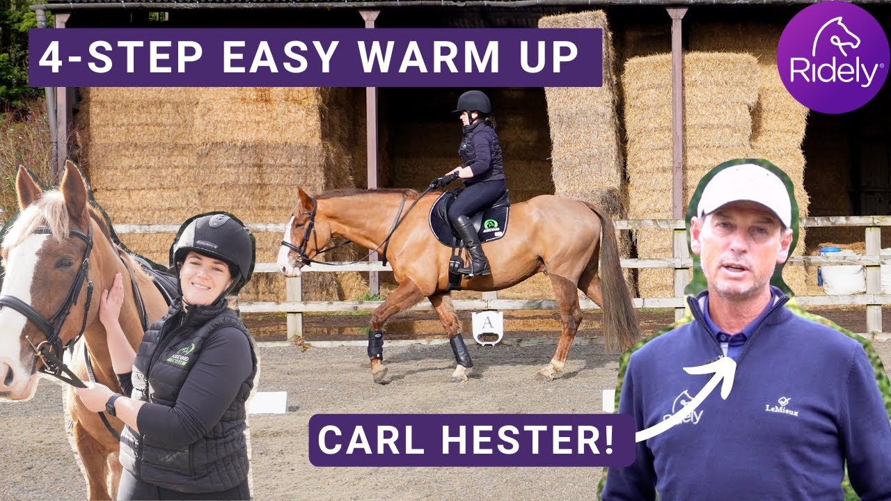 Easy warm up ideas for horses | Riding With Rhi & Ridely - YouTube