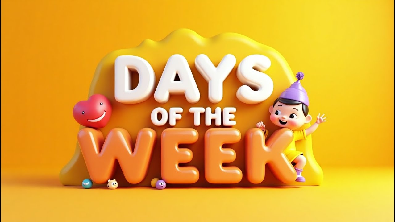 7 Days in a Week for Kids | Fun & Educational Learning Video 📅 - YouTube
