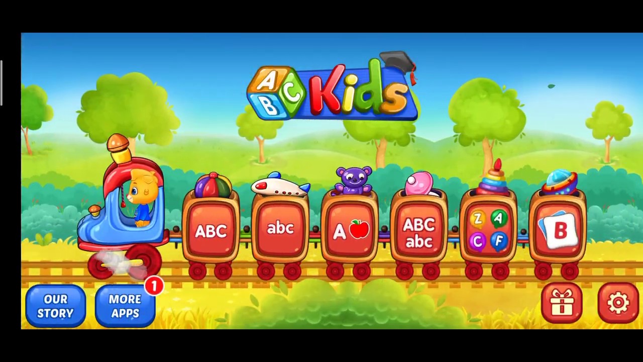 Alphabet letters in English for kids-game play - YouTube