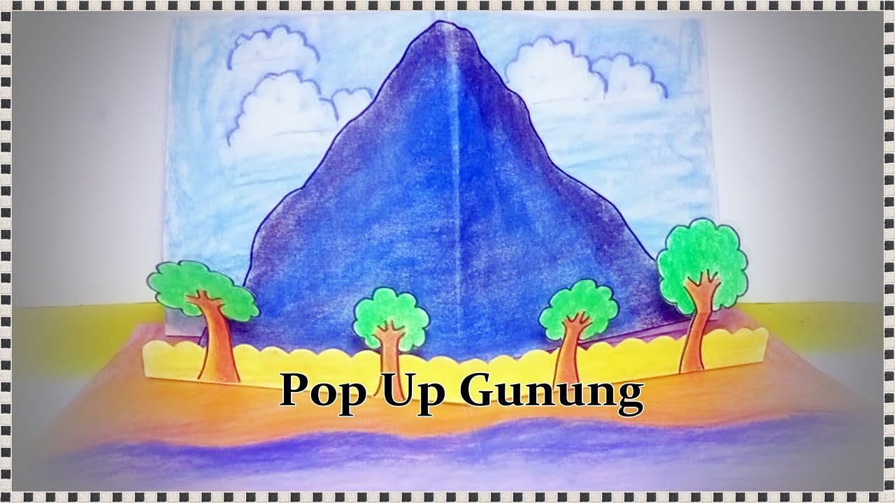 KARTU UCAPAN POP UP PEMANDANGAN - YouTube