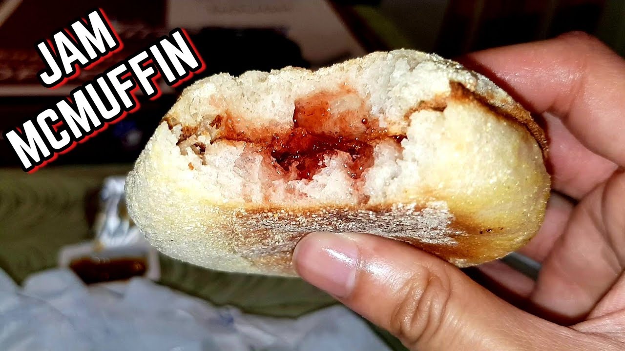McDonald's Toasted McMuffin With Jam Food Review - YouTube