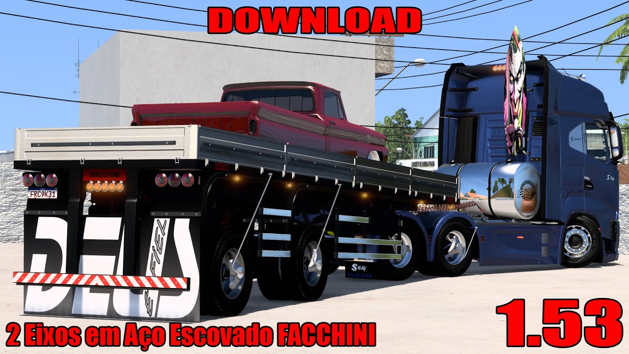 Saiu Atualização e Download da 2 Eixos em aço escovado FACCHINI - ETS2 ...