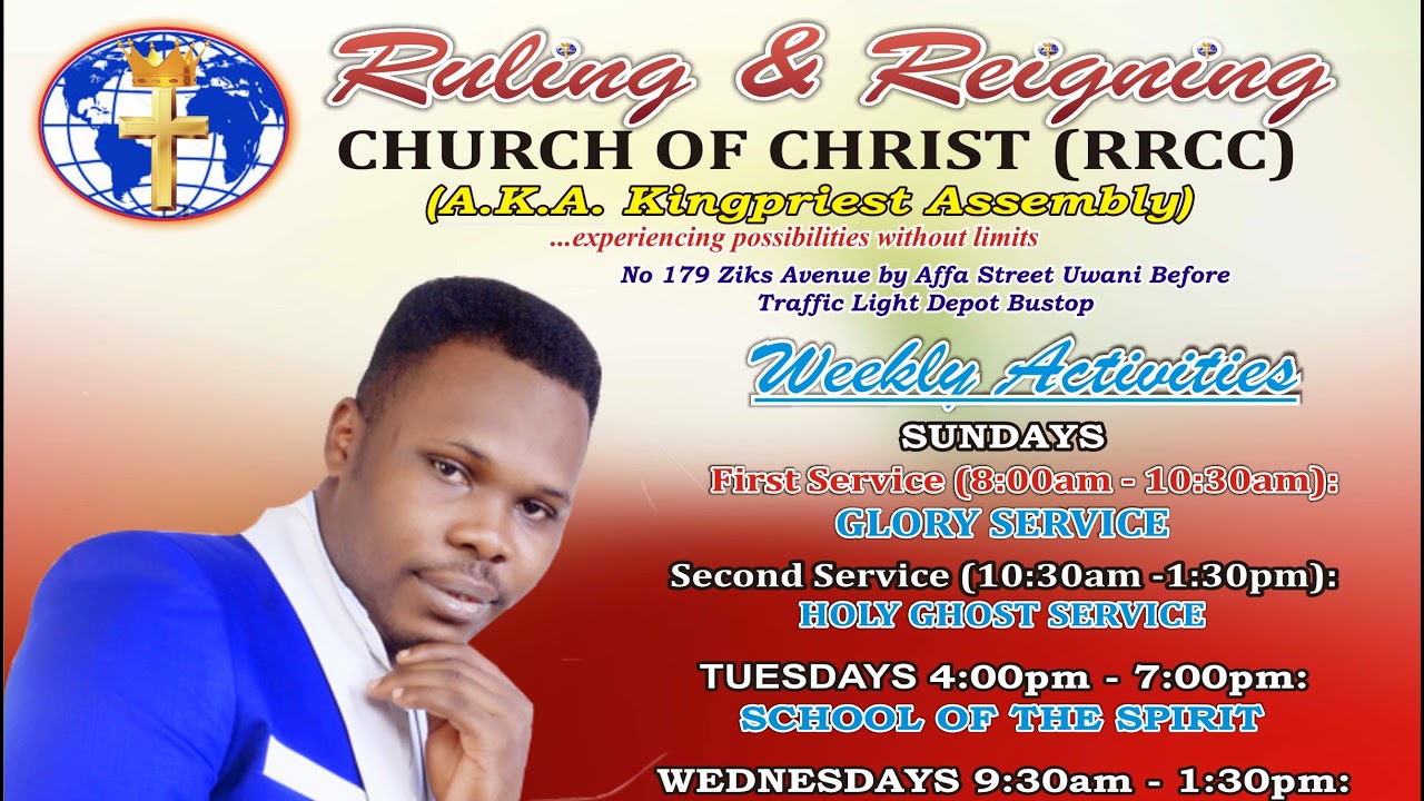 RULING AND REIGNING CHURCH OF CHRIST (R.R.C.C.)'s broadcast - YouTube