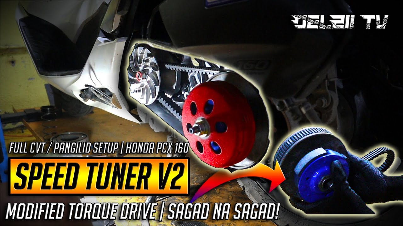 HONDA PCX 160 CVT UPGRADE USING SPEED TUNER V2 | MODIFIED TORQUE DRIVE ...