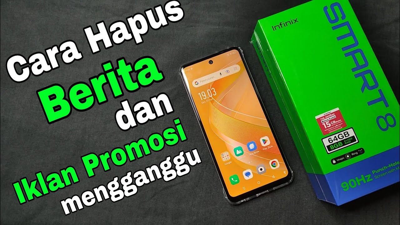 cara menghilangkan berita dan promosi di HP infinix smart 8 - YouTube