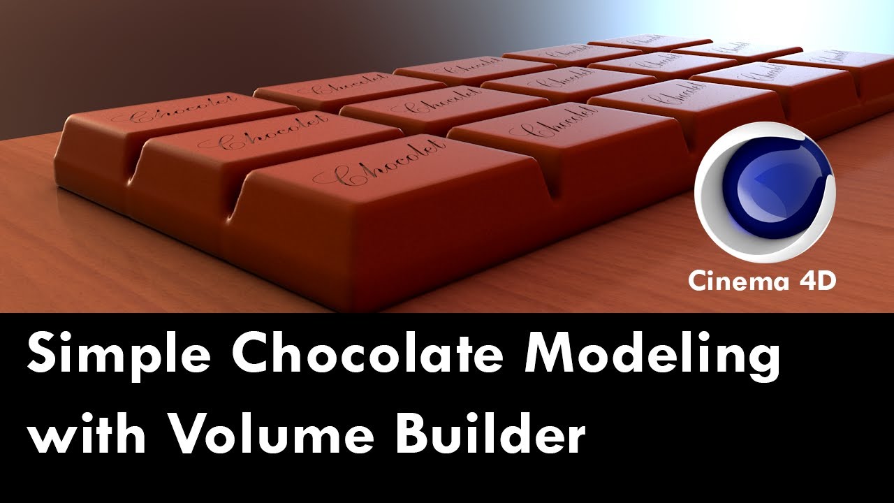Create a Chocolate Model using Volume Builder in C4D - YouTube