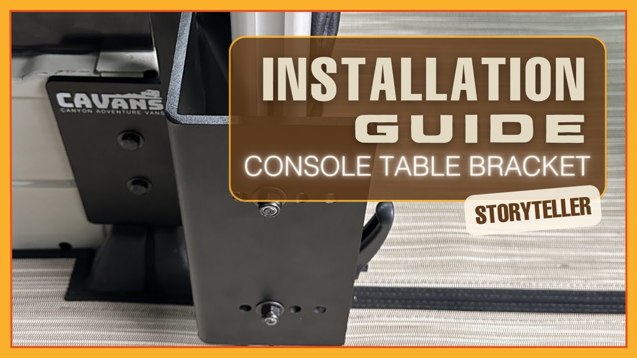 Installation Guide | Console Table Bracket for the Storyteller - YouTube